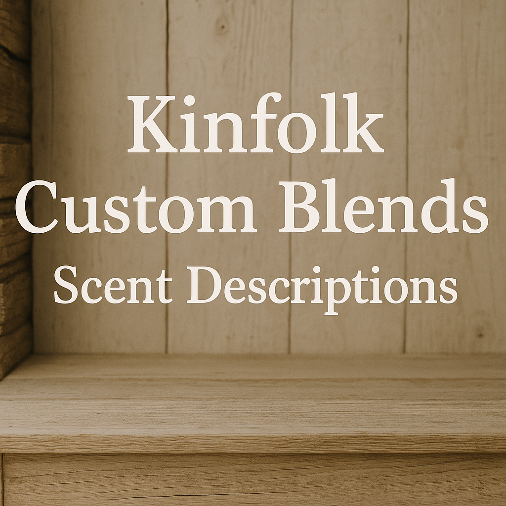 SCENT DESCRIPTIONS 2025 – Kinfolk Candle Co.
